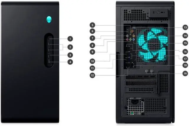 Dell ALIENWARE AURORA R16 Tower Desktop, Intel Core 14th Gen i9-14900KF ...