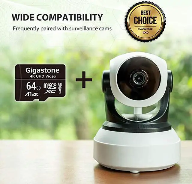 [Gigastone] 64GB Micro SD Card, 4K UHD Video, Surveillance Security Cam ...