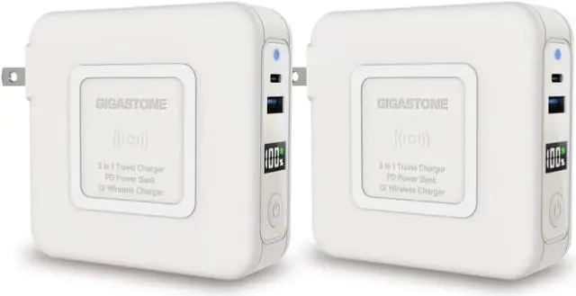 Gigastone 4-in-1 10000mAh Qi Wireless Portable Charger 24W Wireless ...