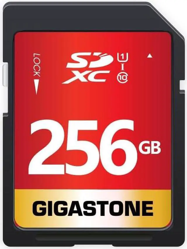 GIGASTONE 256GB SD Card UHS-I U1 Class 10 SDXC Memory Card High Speed ...