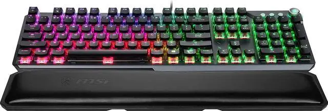 MSI Vigor GK71 RGB Mechanical Gaming Keyboard with MSI Sonic Red ...