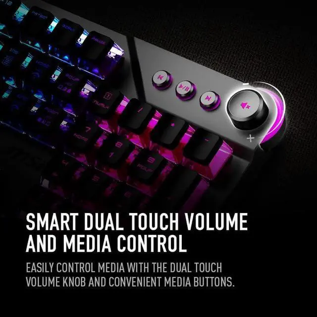 MSI Vigor GK71 RGB Mechanical Gaming Keyboard with MSI Sonic Red ...