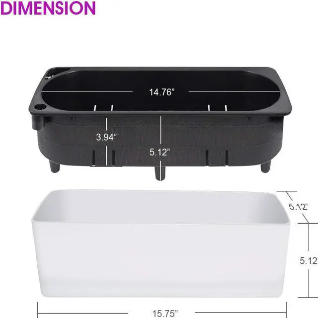 J&C Self Watering Planter, Window Gardening Box, 16x 5.5 Inch, Indoor ...