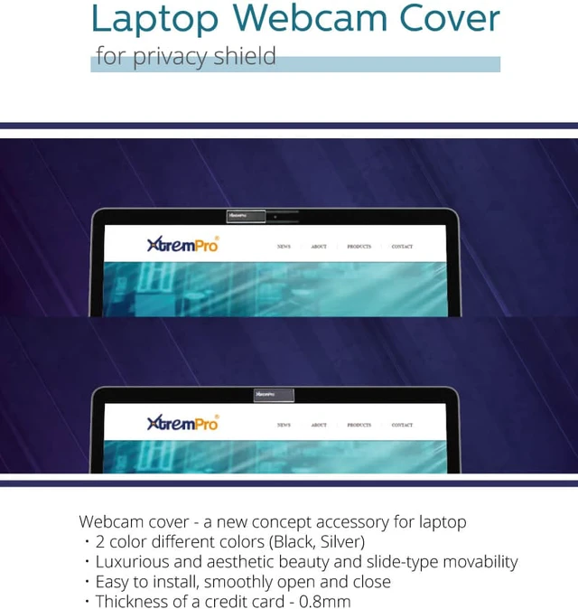 XtremPro Webcam Cover Privacy Shield for Computer, Mac, MacBook Pro ...