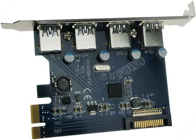 Chip Fresco FL1100 4 Ports USB 3 Card PCI-e Controller Expansion ...