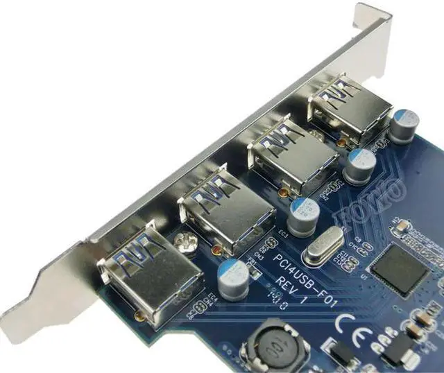 Aomoproing 4-Port USB 3 PCI-e Controller Expansion Card (FL1100 Chip) - USB 3.0 Adapter ...