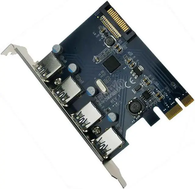Aomoproing 4-Port USB 3 PCI-e Controller Expansion Card (FL1100 Chip ...
