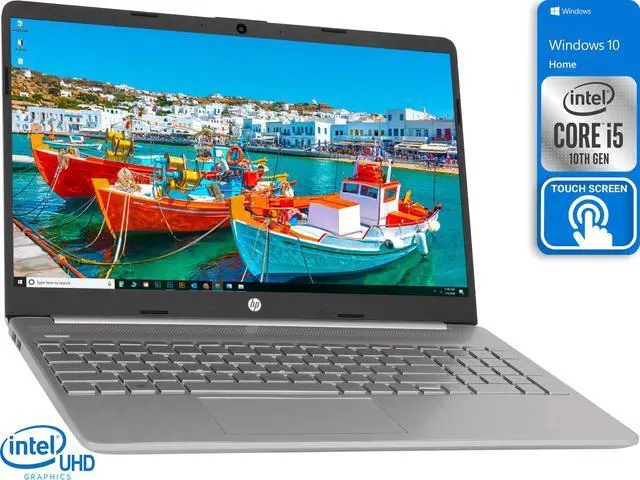HP 15 (192L0UA) Laptop, 15.6" HD Touch Display, Intel Core i5-1035G1 ...
