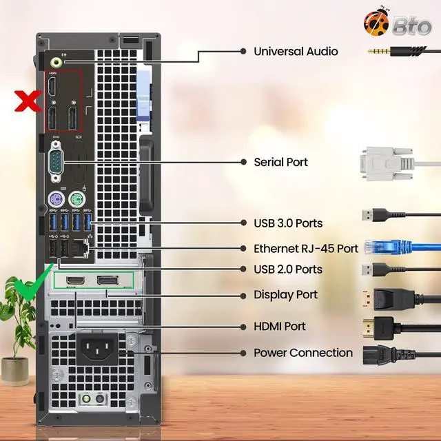 Refurbished: BTO RGB Gaming Desktop Computer PC, Intel Core i5 7th Gen ...