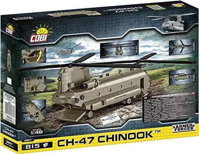 COBI Armed Forces CH-47 Chinook Helicopter 1:48 Model Building Block ...