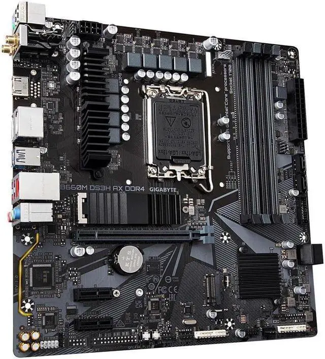 Refurbished: GIGABYTE B660M DS3H AX DDR4 B660 Intel LGA 1700 M-ATX Motherboard with DDR4, Dual M ...