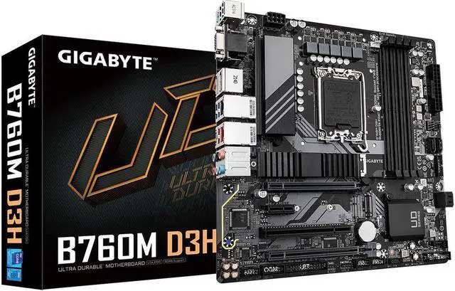 Refurbished: GIGABYTE B760M D3H LGA 1700 Intel B760 M-ATX Motherboard ...