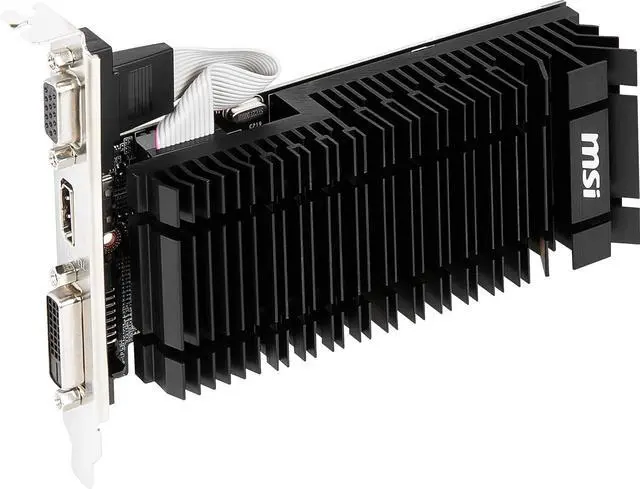 Refurbished: MSI GeForce GT 730 2GB DDR3 PCI Express 2.0 Low Profile Graphics Card N730K-2GD3H ...