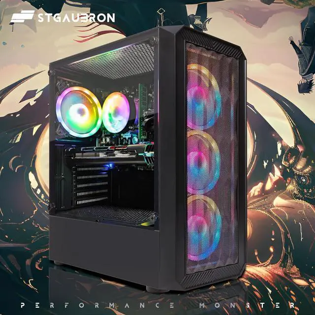 STGAubron Gaming Desktop PC, Intel Core i5-9400F up to 4.1GHz, Radeon ...