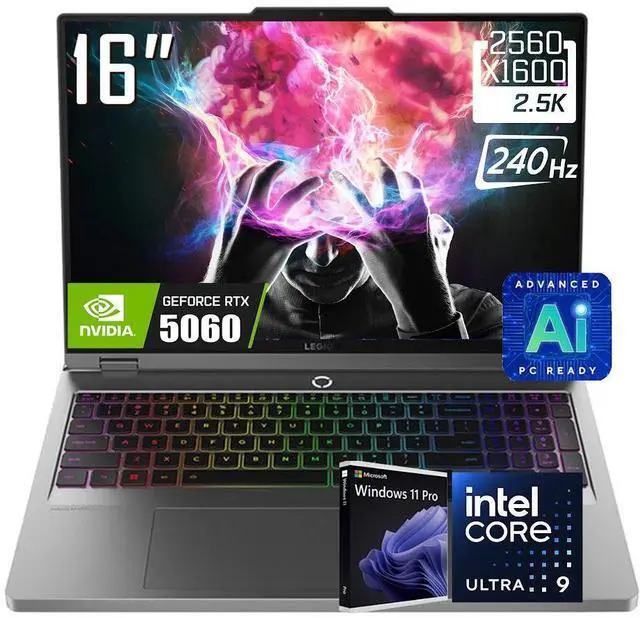 Lenovo Legion 5i Gaming Laptop, 16" QHD IPS 240Hz 500 Nits Display ...