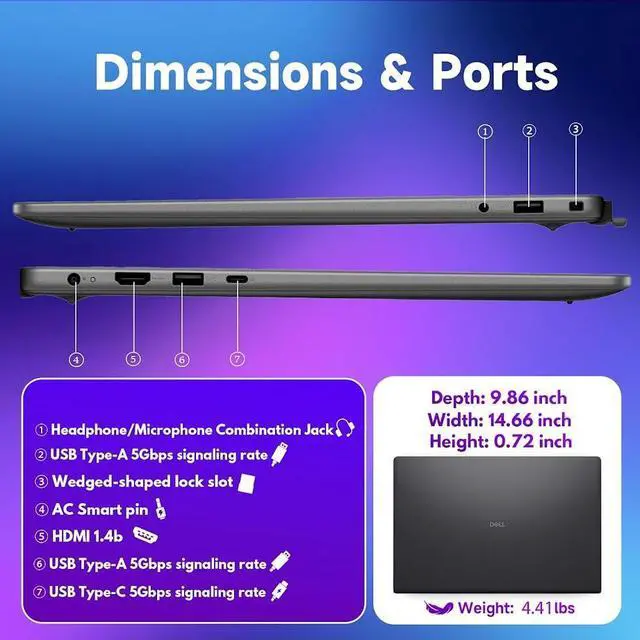 Dell 16 AI Ready Business Laptop, 16" FHD+ IPS Touchscreen 300 nits ...