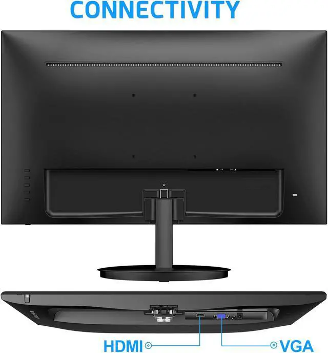 Norcent 24 Inch Home Business Monitor Full HD 1080P IPS LED Display ...