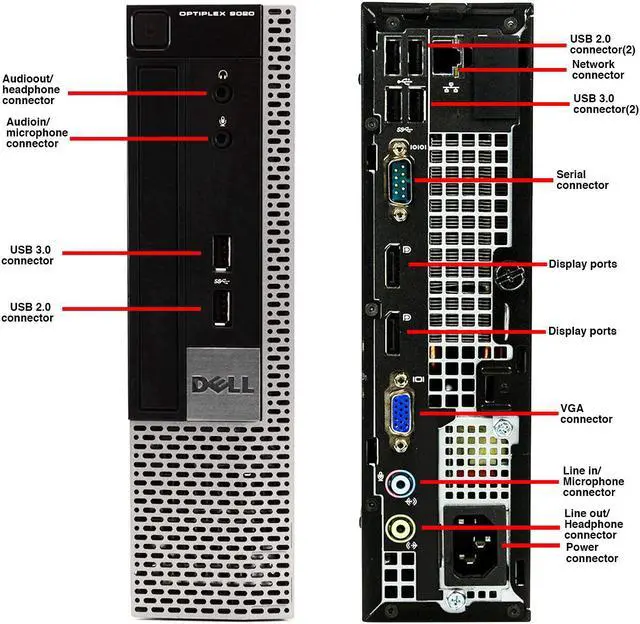 Refurbished: DELL Desktop PC Computer 9020 USFF Core i5- 4th Gen 4570S ...