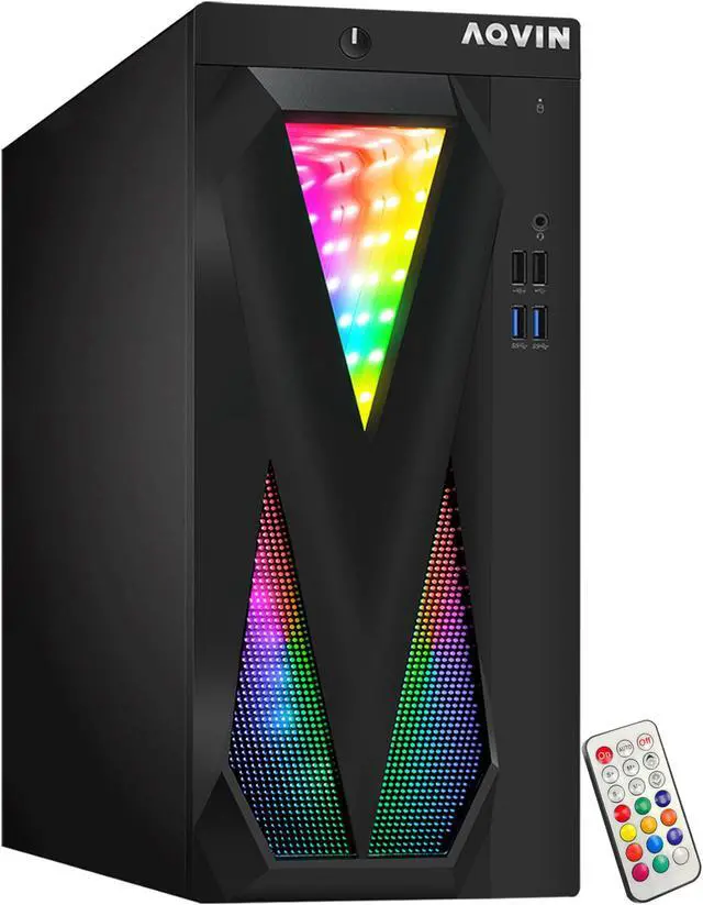 Refurbished: AQVIN - InfinityLite Gaming Computer Desktop PC Tower ...
