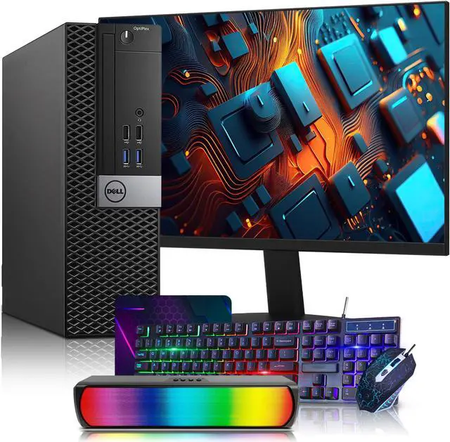 Refurbished: Dell OptiPlex 5040 SFF Desktop Computer PC | 24-inch FHD ...