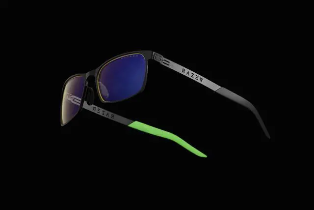 Razer FPS, Gaming Glasses, Onyx Frames, Amber Lens, Advanced Eye ...