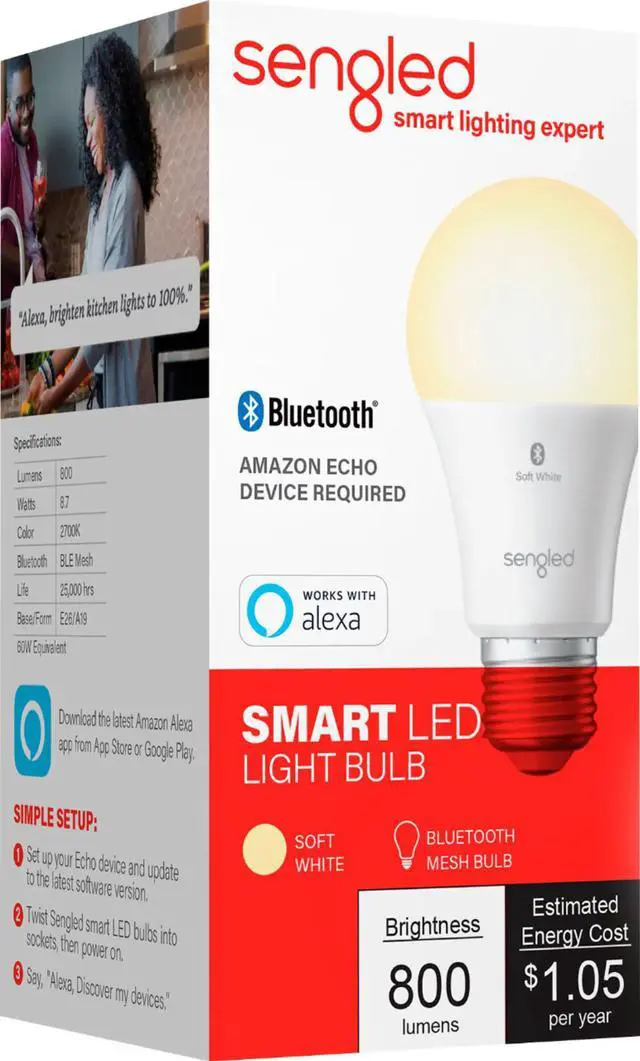 New Sengled B11-N11 Smart Bluetooth Mesh Led Soft White A19 Bulb ...