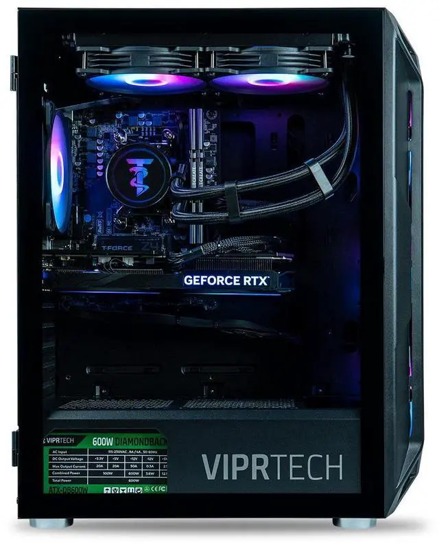 ViprTech Ghost 4.0 Liquid-Cooled PC - AMD Ryzen 7 3700X (4.4Ghz Turbo ...