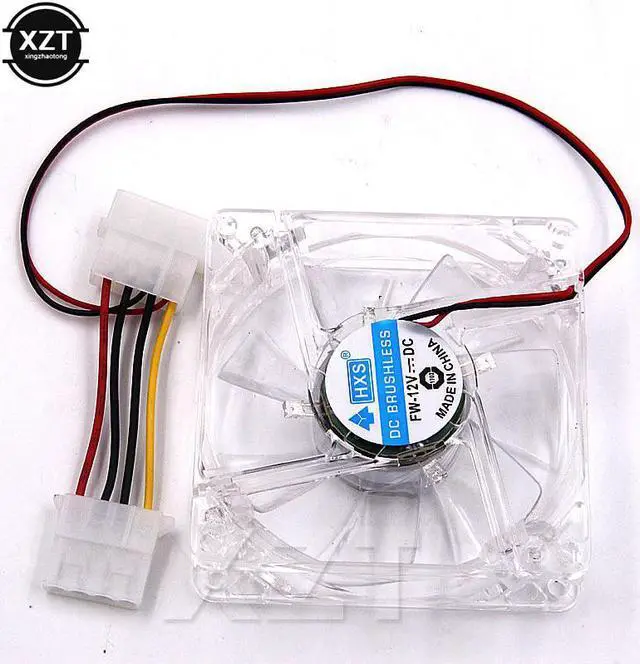 PC Computer CPU Fan 80mm Cooling Fan with Blue Led Light 8025 8cm ...