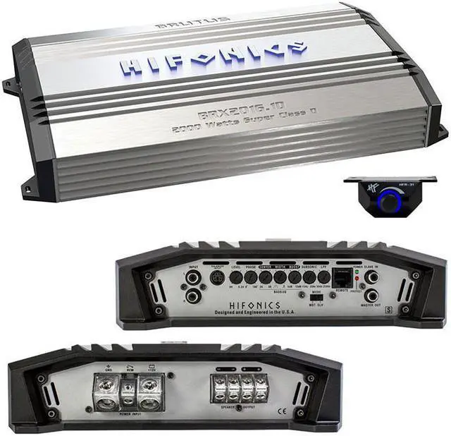 Hifonics BRX2016.1D Brutus 2000W Mono Super D Class Car Amplifier with ...