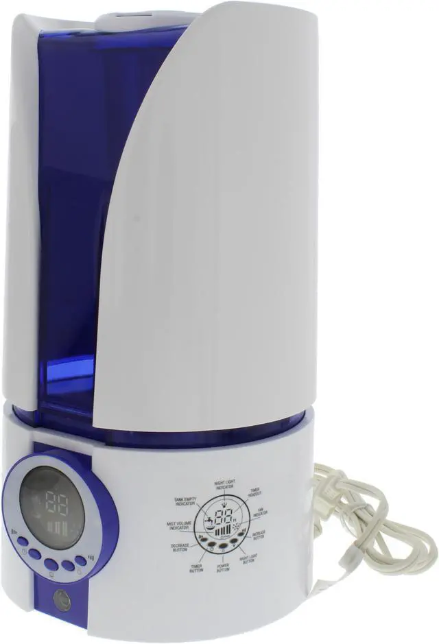 Comfort Zone CZHD81 Whisper-Quiet Cool Mist Digital Ultrasonic ...