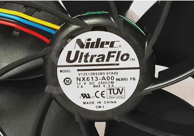 Nidec 12038 UltraFlo V12E12BS2B5-07A02 NX613-A00 12V 3A 4Wire Cooling ...