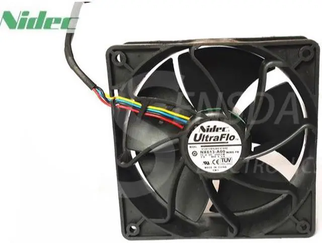 Nidec 12038 UltraFlo V12E12BS2B5-07A02 NX613-A00 12V 3A 4Wire Cooling ...