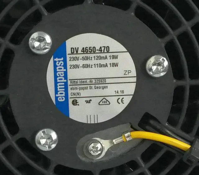 ebmpapst DV 4650-470 230V-50HZ 110MA 18W 120mA 19W 122x122x45MM Cooling ...