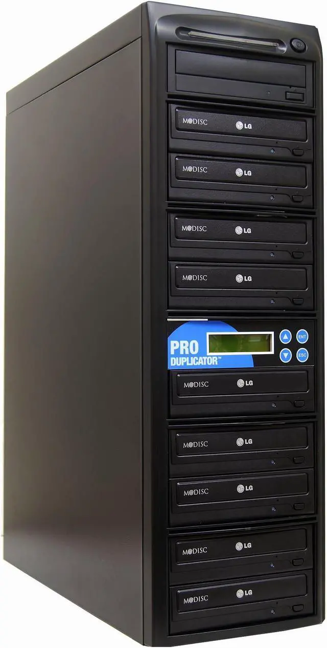 Produplicator 1 to 9 24X Burner CD DVD Duplicator - Standalone Copier ...