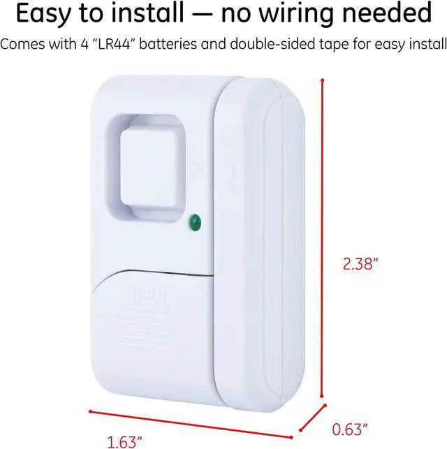 GE 45174 Magnetic Indoor Window Alarms (4 pk) - Newegg.com