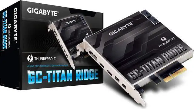 GIGABYTE (Alpine Ridge Thunderbolt 3 PCIe Card Components Other GC ...