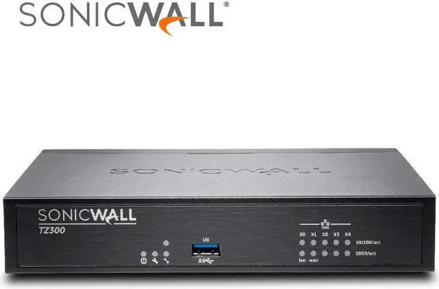 SonicWall 01-SSC-1702 TZ300 Gen 6 Firewall TotalSecure Advanced Edition ...