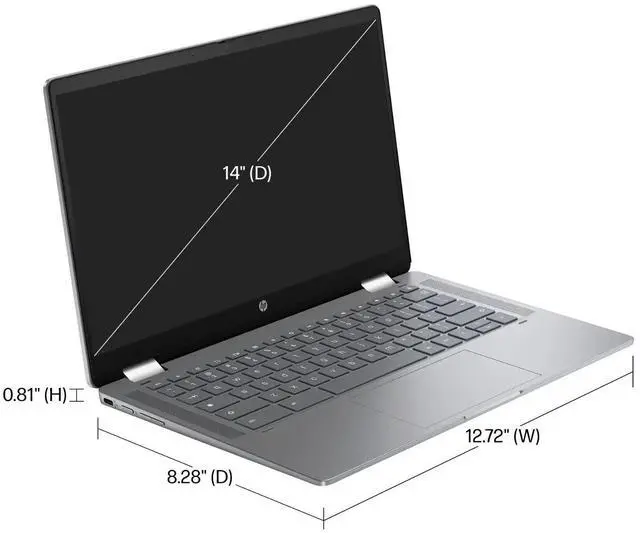 Refurbished: HP Chromebook Plus x360 14b-cd0023dx 14" FHD Touch Intel ...
