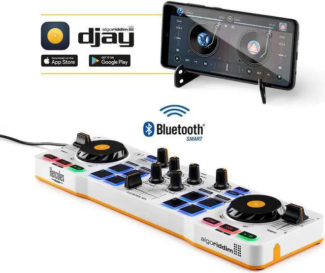 Hercules DJControl Mix DJ Software Controller with Algoriddim Djay App ...