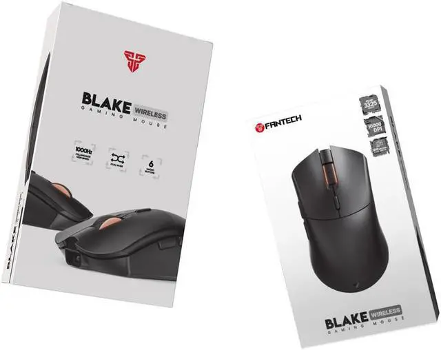 FANTECH Wired/2.4Ghz Gaming Mouse,Medium-size ,Ergonomic,6 Programmable ...