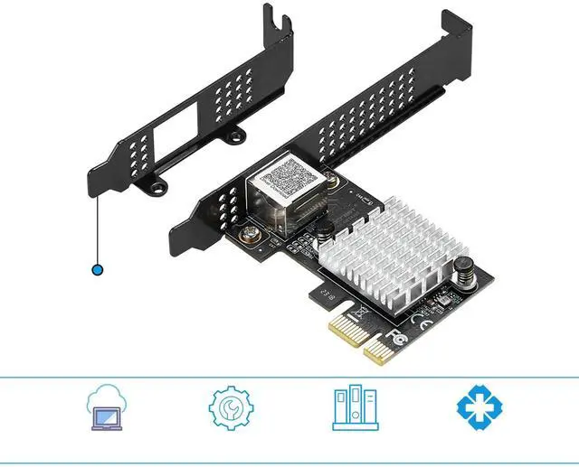 locrest PCI-E Gigabit LAN Card Desktop 2.5G Wired LAN Card PCI-E ...