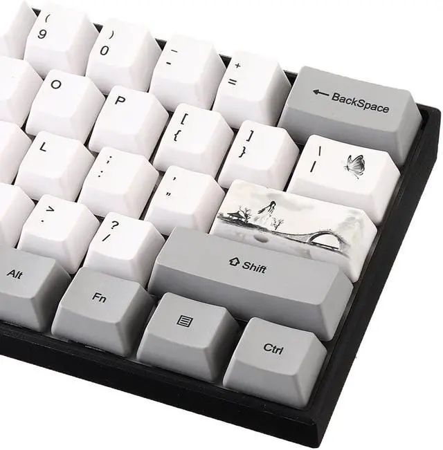 MechZone 72 Keys Chinese Ink Painting Keycap Set OEM Profile PBT ...