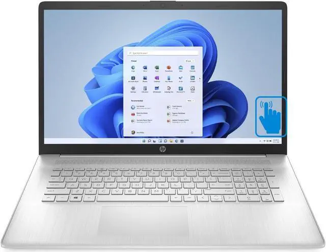 HP 17 Business Laptop Computer 17.3" HD+ Touchscreen Display AMD Ryzen ...