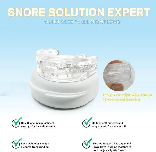 Anti Snoring Device, Men/Women Mouth Guard Sleep Apnea Dental Lab ...