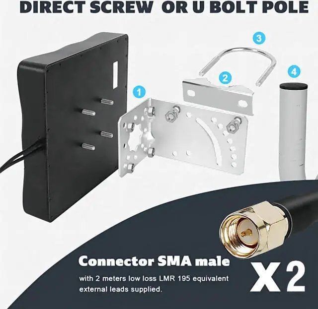 Maswell 5G/4G/WiFi MIMO Panel Antenna 600-8000MHz - Newegg.com