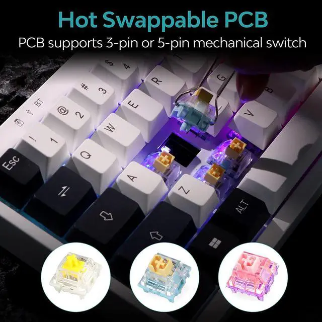EPOMAKER Theory TH68 Pro 65% 67 Keys RGB Hot Swappable Programmable ...