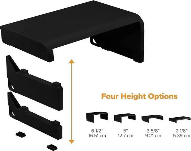 Bostitch Office Konnect Adjustable Monitor Stand Riser, 4 Height ...