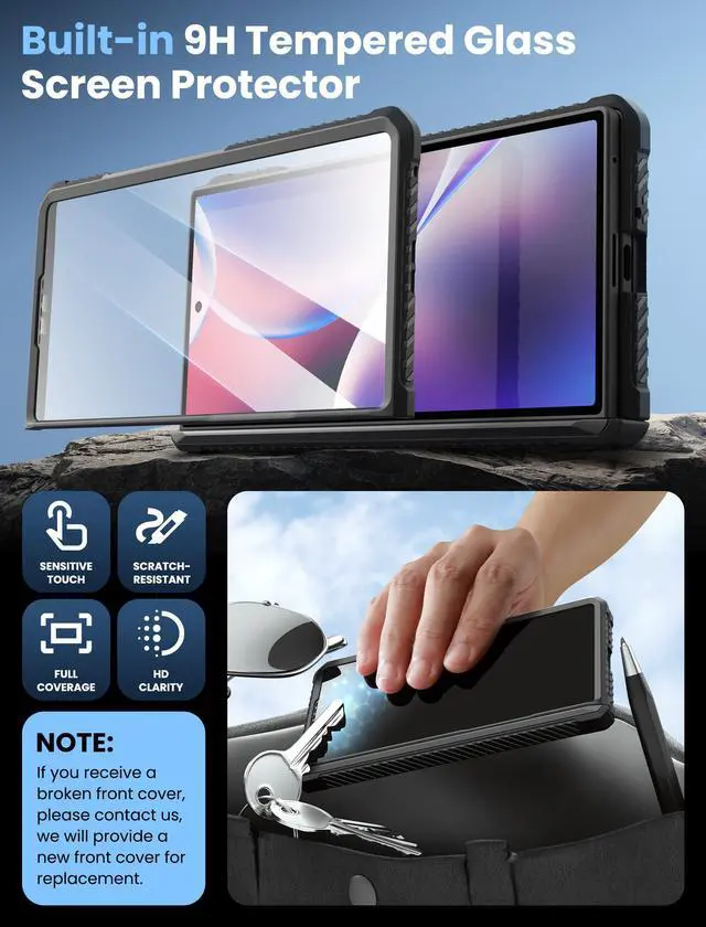 i-Blason Armorbox for Samsung Galaxy Z Fold 7 Case with Stand [Tempered ...