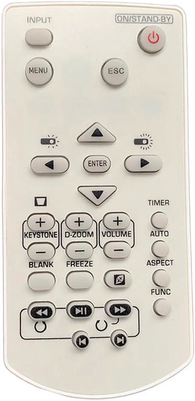 Remote Control Fit For Casio Projector XJ-FC330XN/F20XN XJ-V10X/F100W J ...