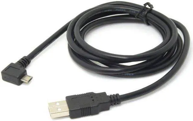 90 degree Left Angled Micro USB Male to USB 2.0 Data Charge Cable for ...